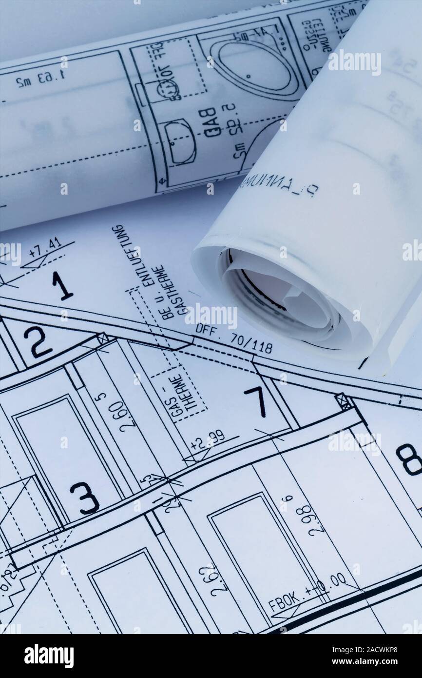 Building plan for a house Stock Photo - Alamy