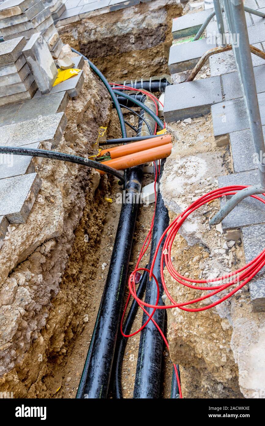 Construction site for infrastructure Stock Photo - Alamy