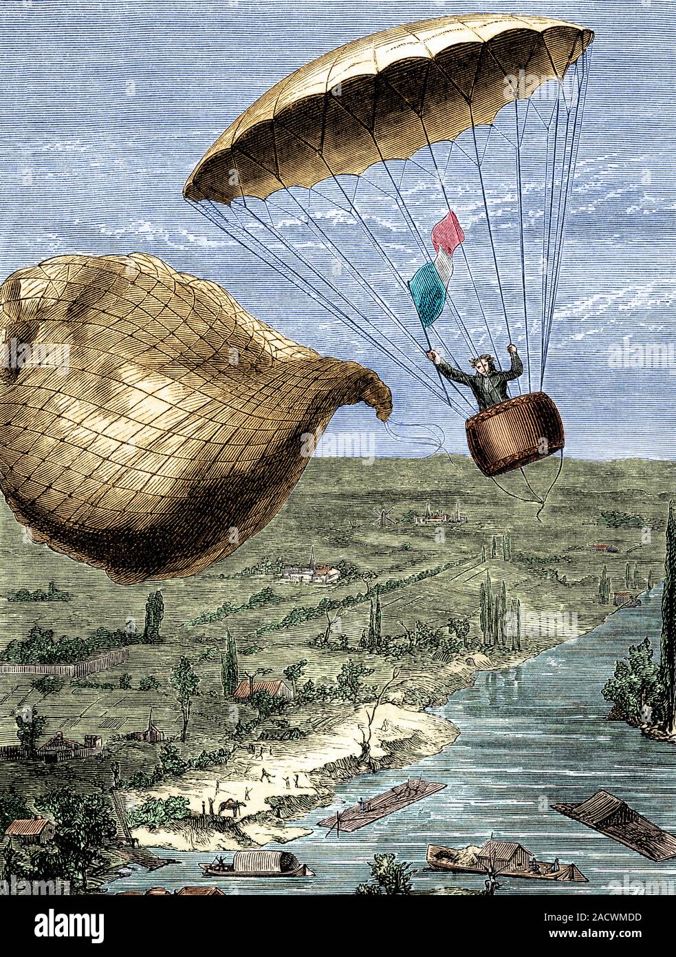 AndrÃ©-Jaques Garnerin (1769-1823), French aeronaut, balloonist and ...