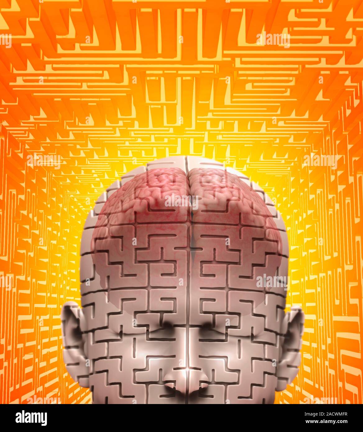 Mysteries of the mind, conceptual computer artwork Stock Photo - Alamy