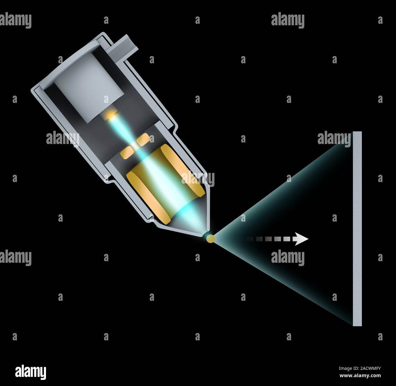 Computed tomography (CT) scanner, cutaway artwork. Also known as ...
