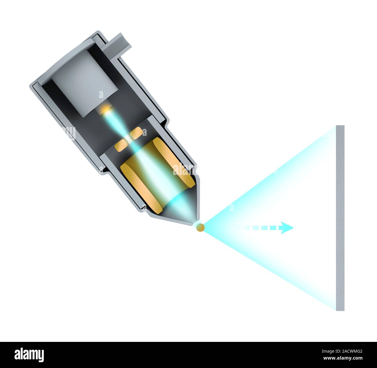 Computed tomography (CT) scanner, cutaway artwork. Also known as ...