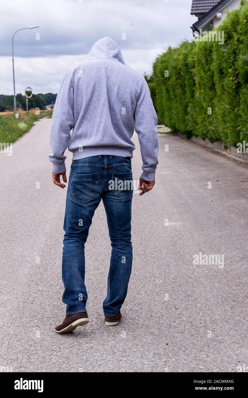 Man goes on his way Stock Photo - Alamy