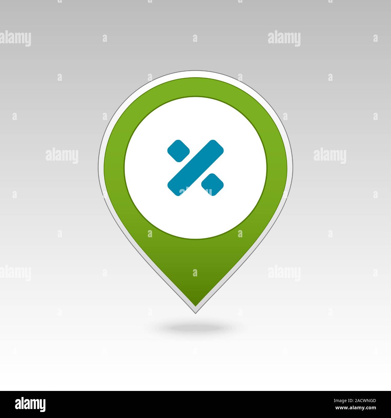 Round map pins and object Stock Vector Images - Alamy