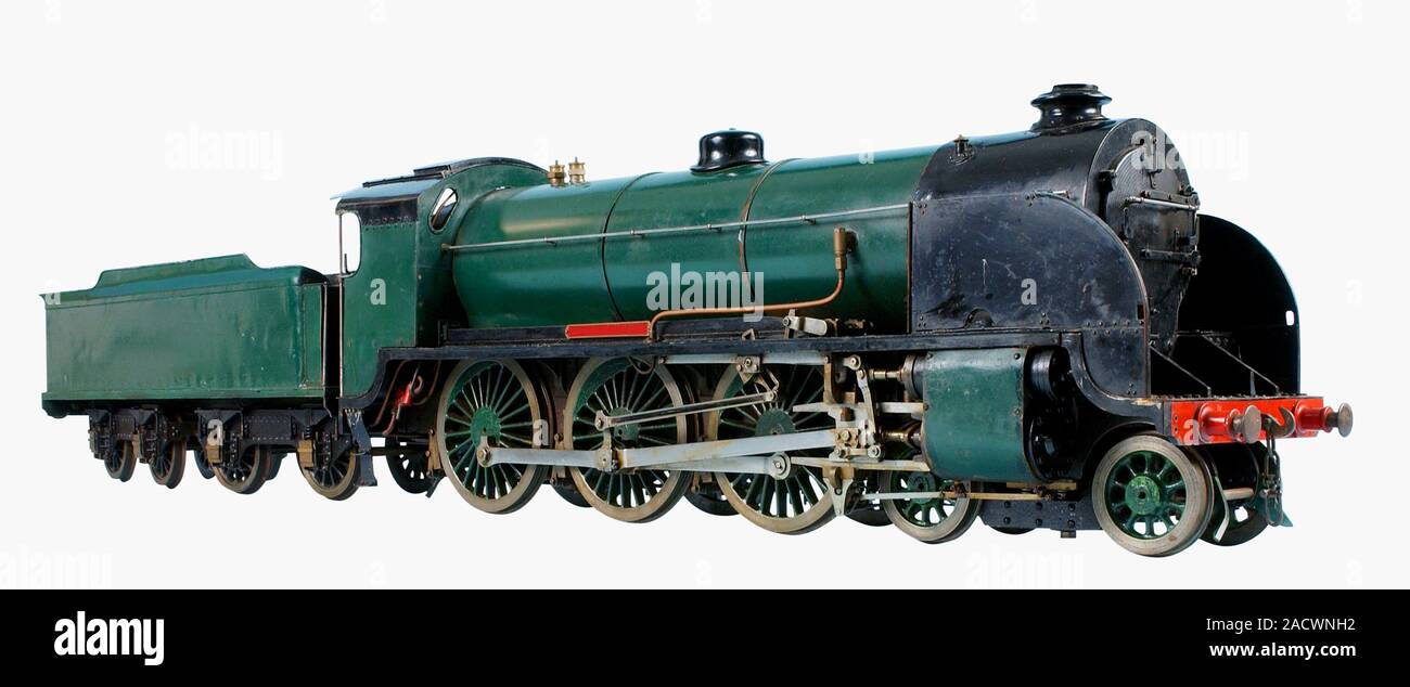 Model of British, coal-fired steam train, mid-20th century Stock Photo ...