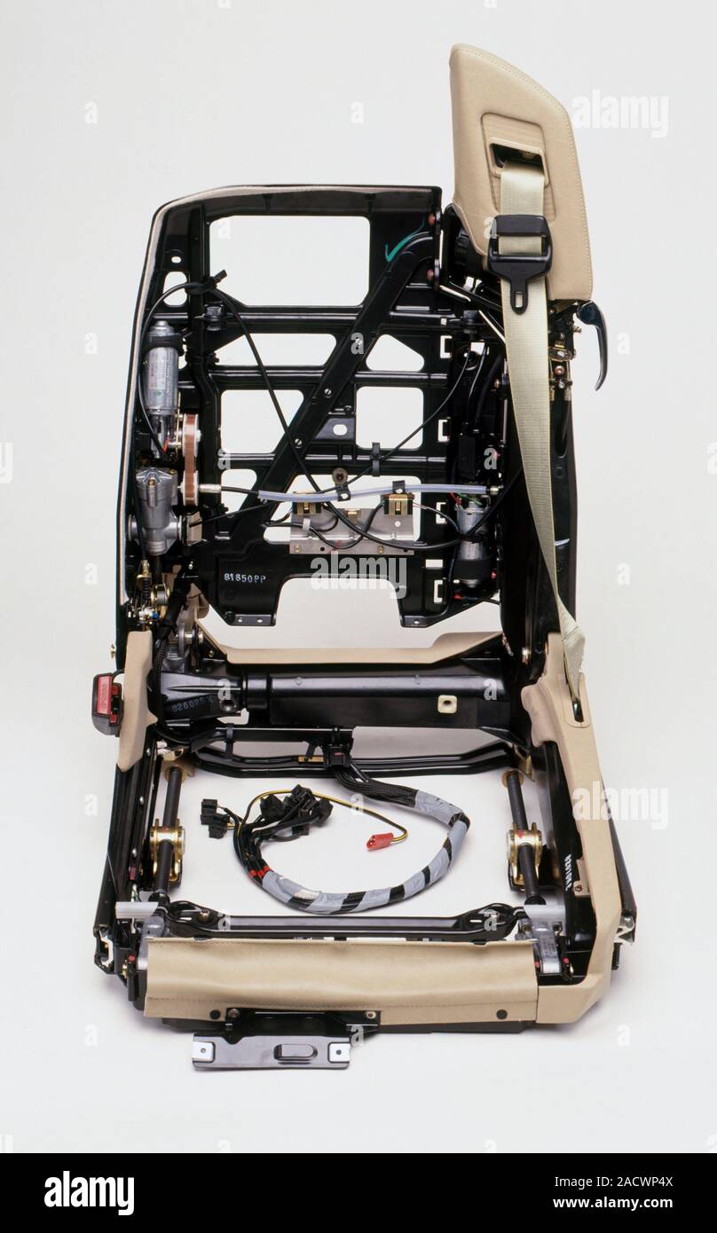Inner workings of computerised electric seat from a car Stock Photo - Alamy