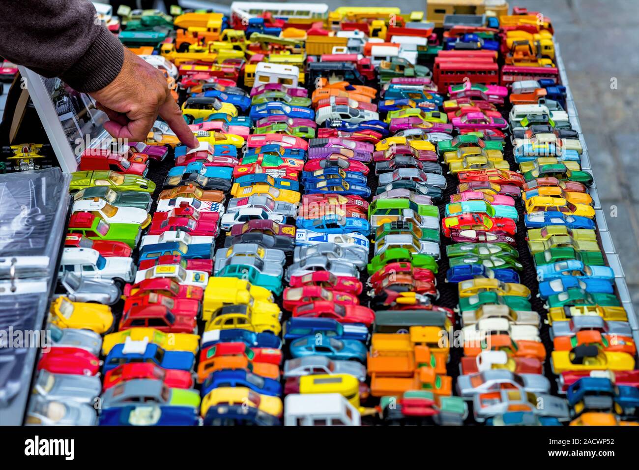 Many colorful toy cars Stock Photo - Alamy