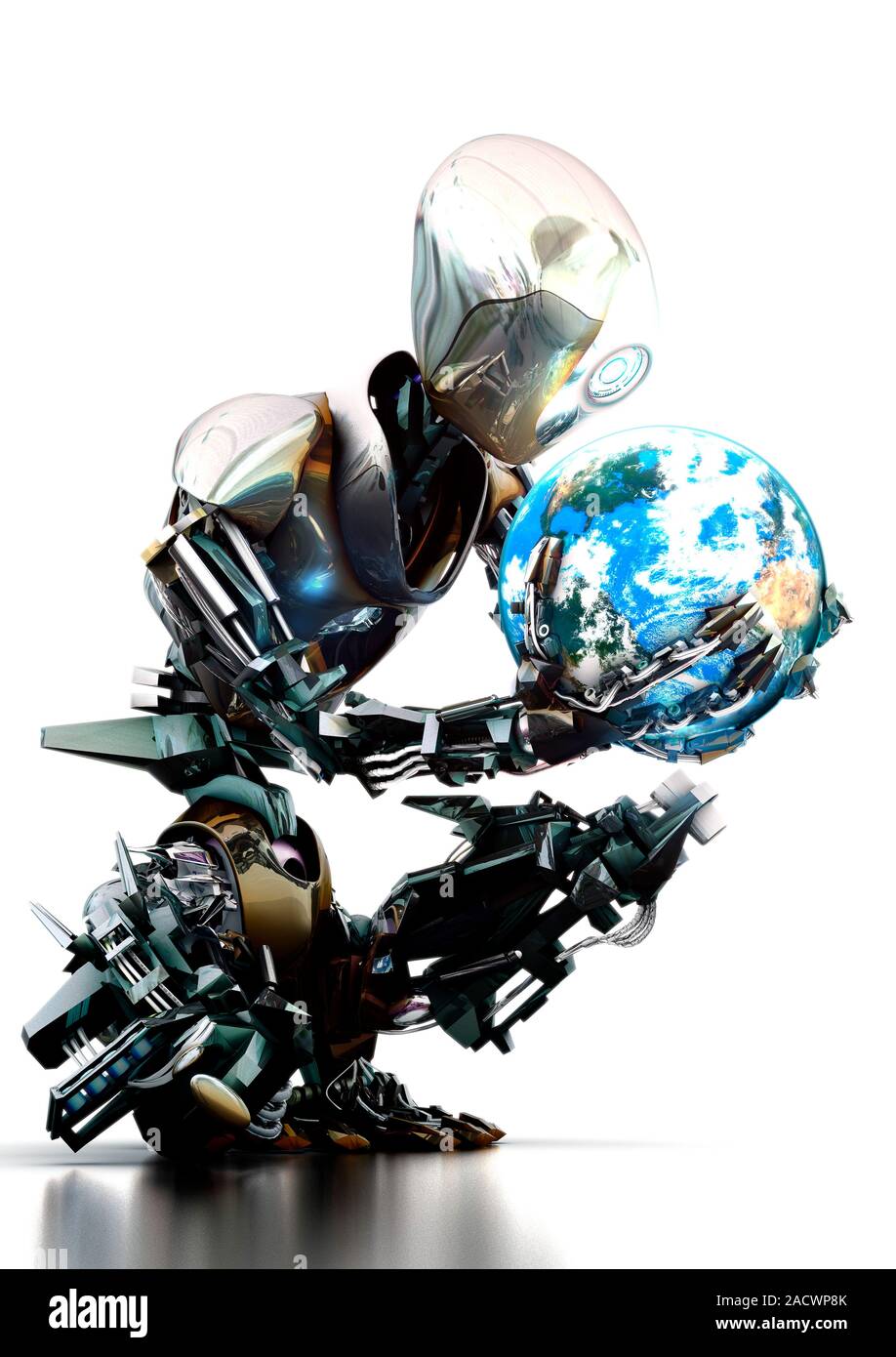 Robotic world, conceptual image Stock Photo - Alamy