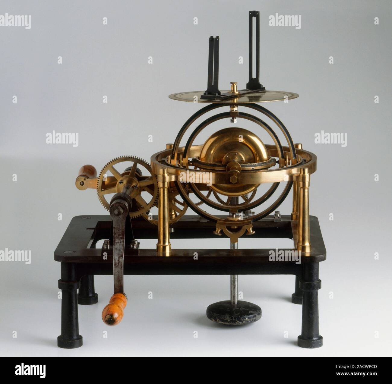 Gyroscope used as navigational device for ships, early 20th century ...