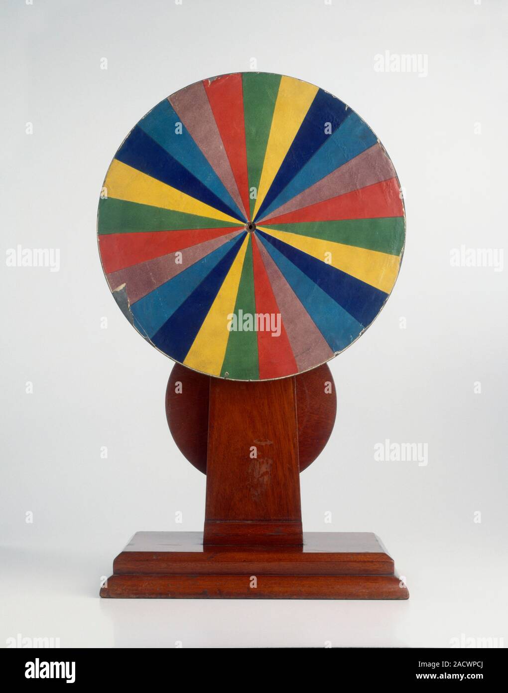 Replica of Newton's colour wheel, 17th century Stock Photo - Alamy