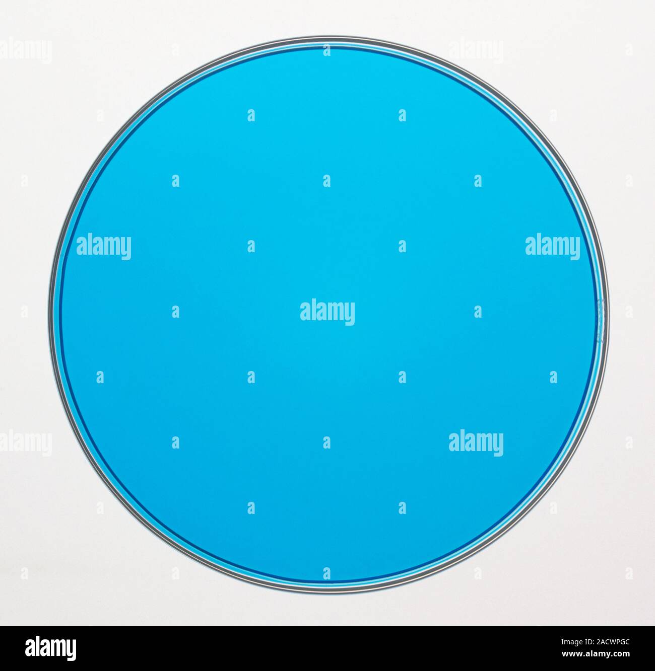 Experiment showing crystal formation, copper (II) sulphate solution ...
