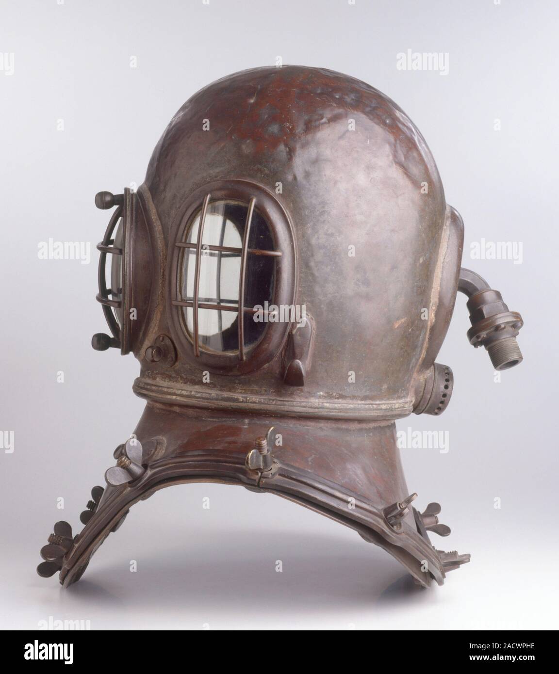 Diving helmet, early 19th century Stock Photo - Alamy