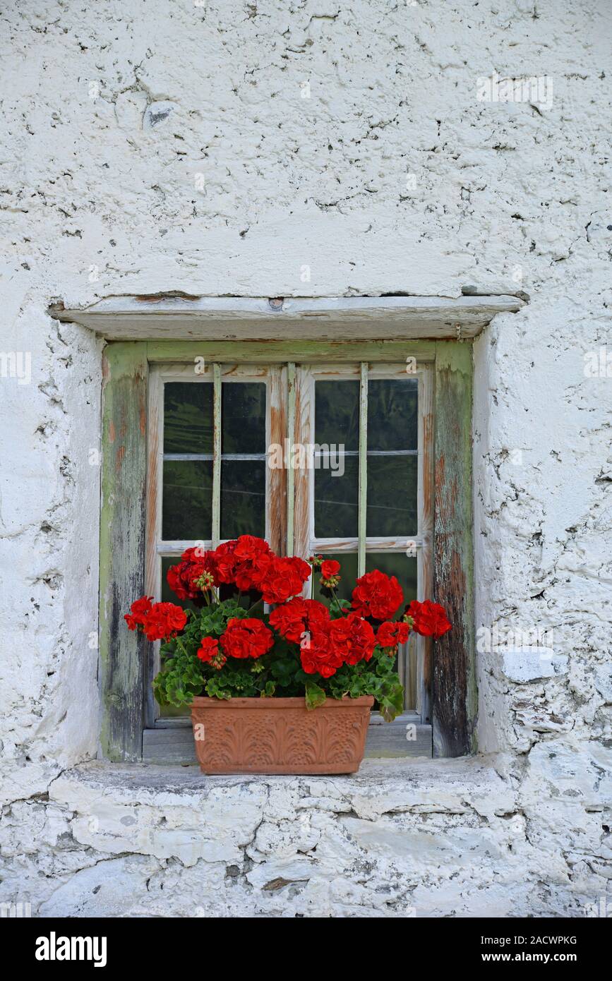 Window of a mountain pasture Stock Photo - Alamy