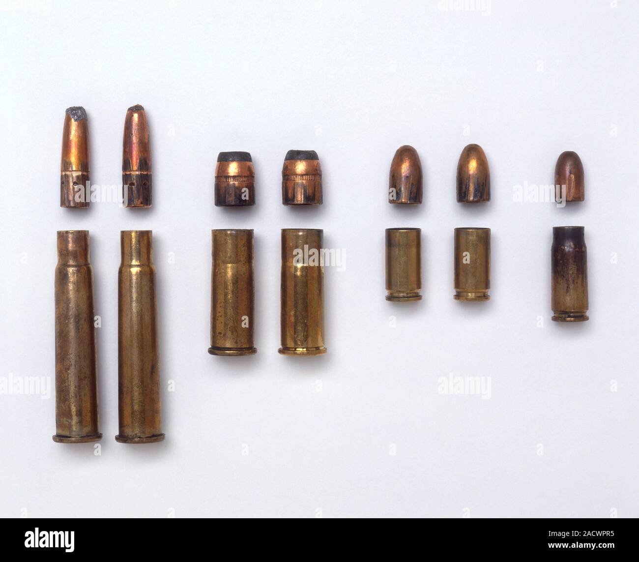 Bullets and brass casings Stock Photo - Alamy