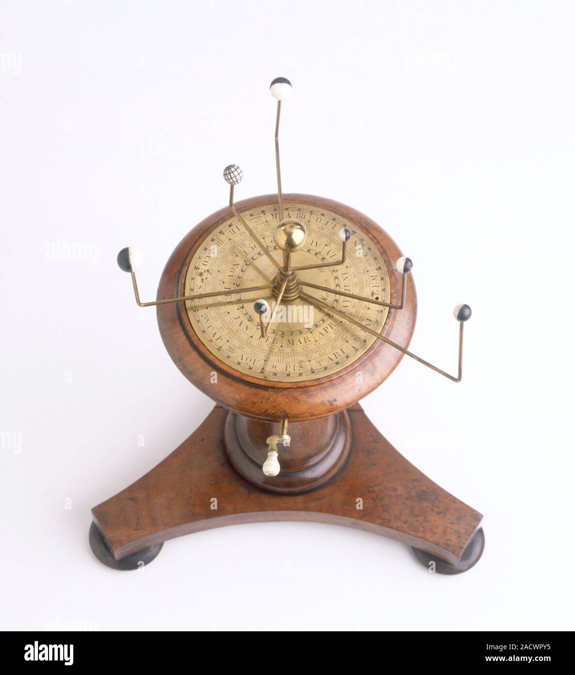 Model of early 19th century depiction of the solar system Stock Photo ...