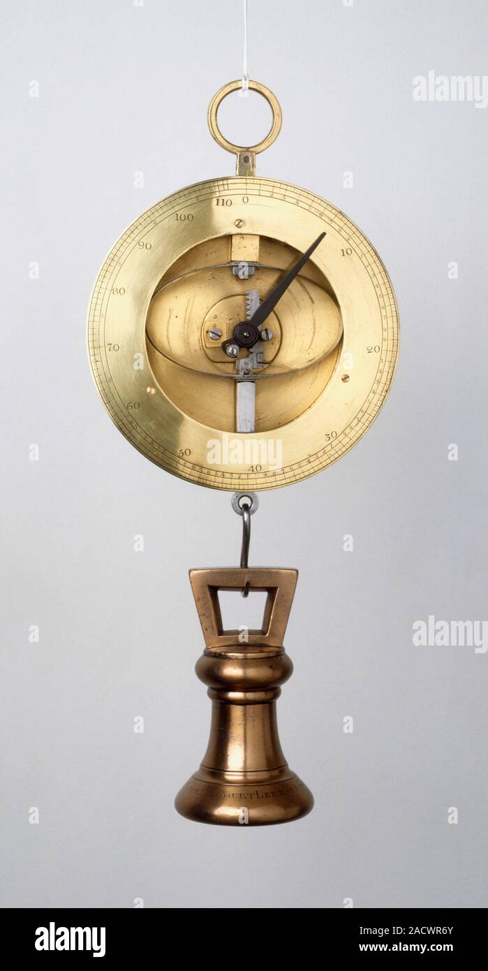 Antique spring balance, 18th century Stock Photo - Alamy