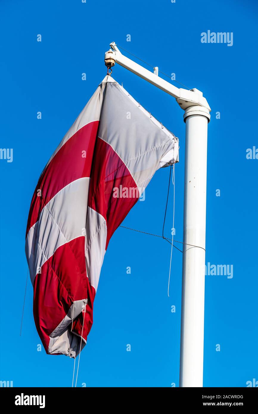Windsock without wind Stock Photo - Alamy