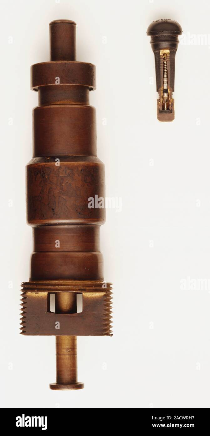 Rubber snap in valve and a valve core from a car Stock Photo - Alamy