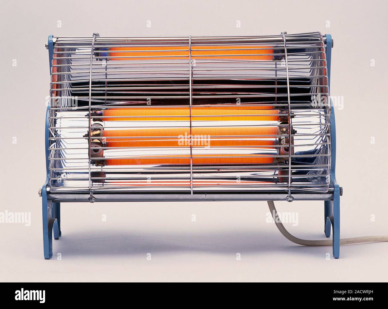 Electric bar heater, with bars glowing red-hot Stock Photo - Alamy