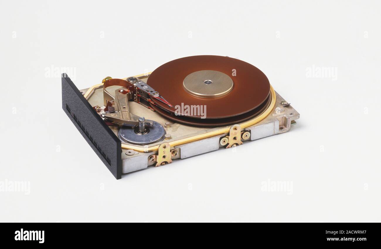 Hard disc from a computer Stock Photo - Alamy