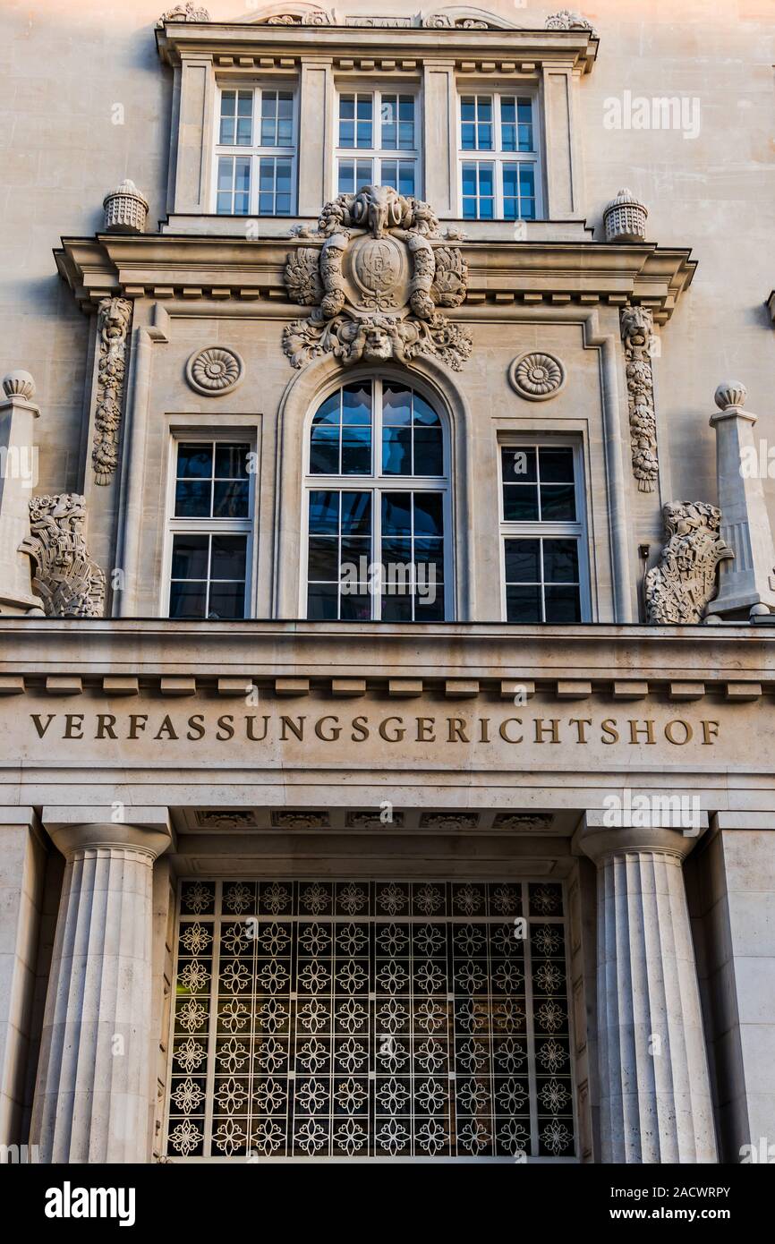 Vienna, Constitutional Court Stock Photo - Alamy