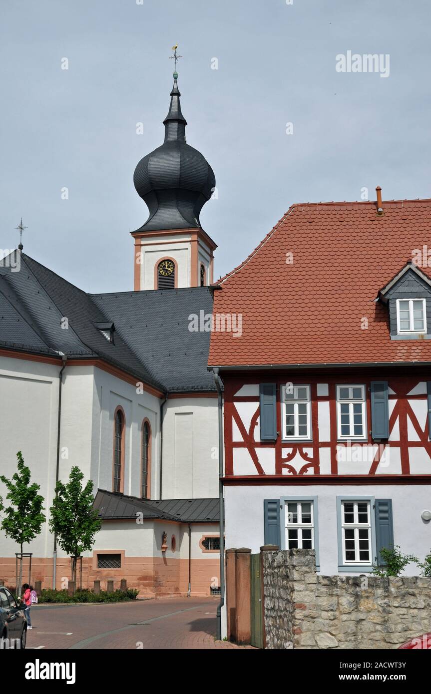 Church in Gernsheim Stock Photo - Alamy