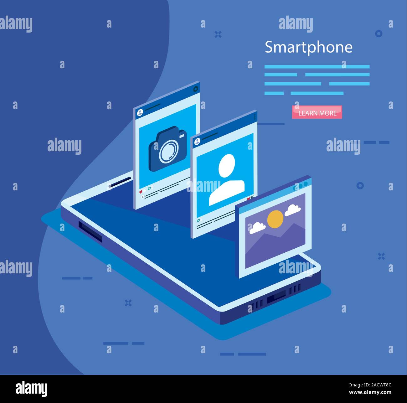 Isometric digital smartphone vector design Stock Vector Image & Art - Alamy