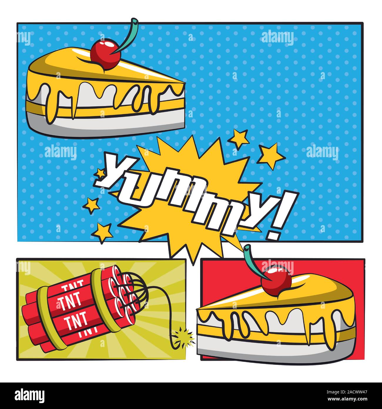 poster pop art style with set icons Stock Vector Image & Art - Alamy