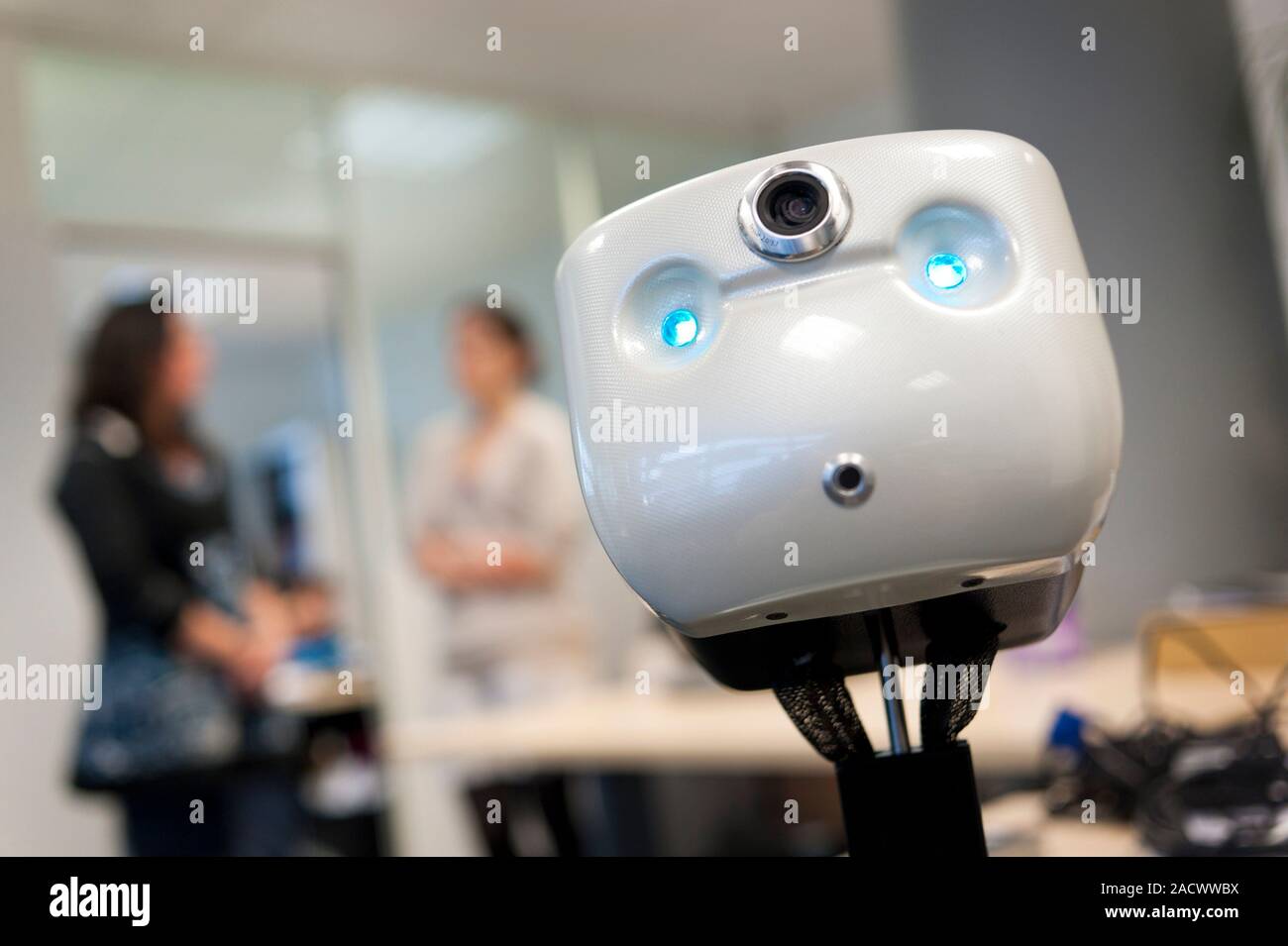 Telepresence office robot. Telepresence robots are operated by remote ...