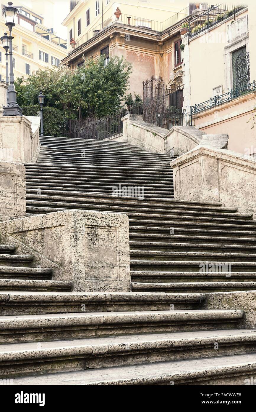 The Spanish Staircase in Rome, Italy Stock Photo - Alamy