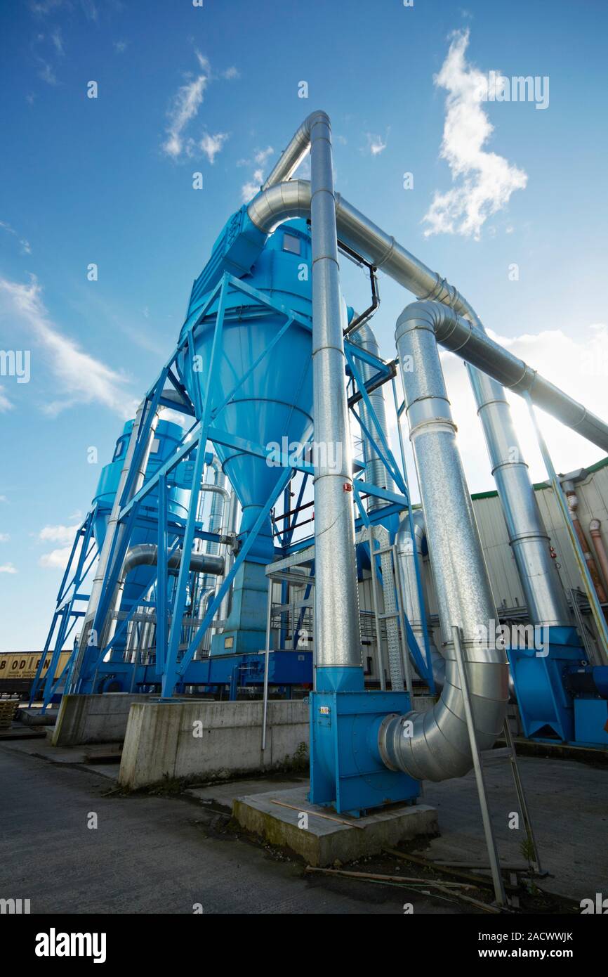 Dust extraction and filtration equipment at timber manufacturing ...