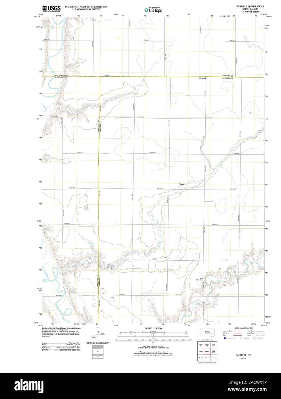 Map of farwell hi-res stock photography and images - Alamy