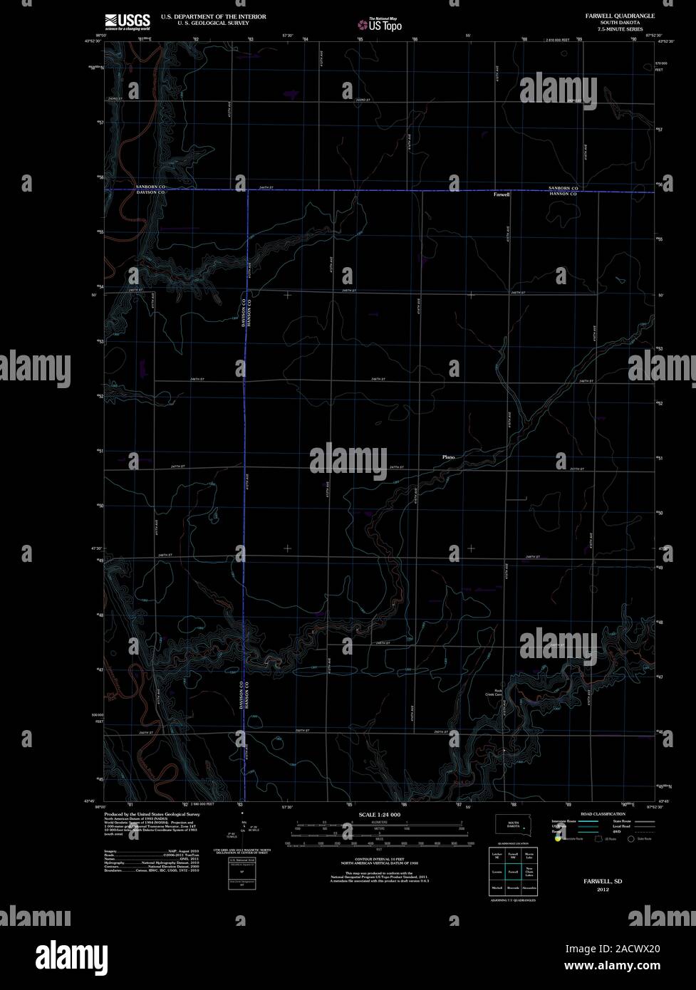Map of farwell hi-res stock photography and images - Alamy