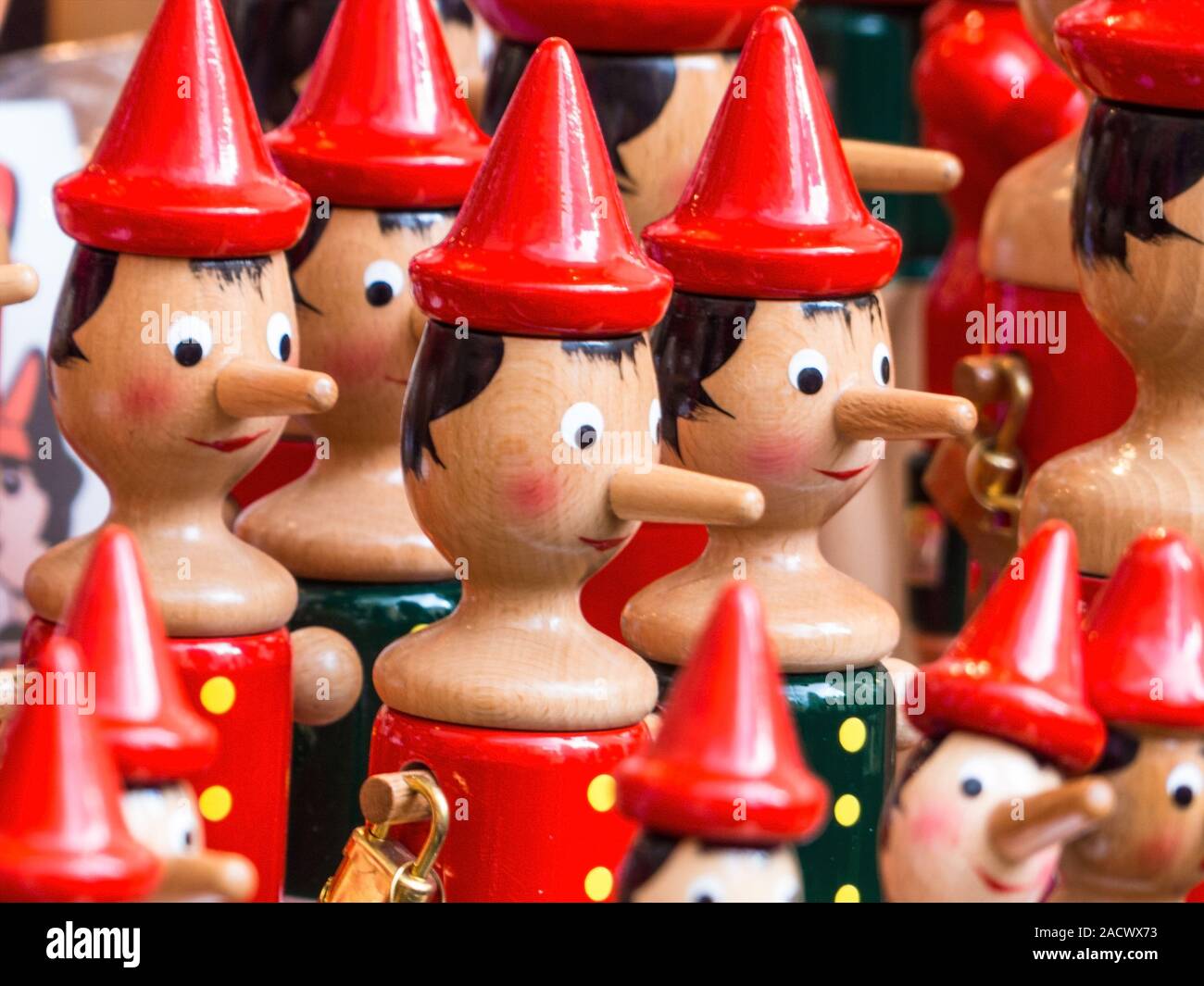 Pinocchio, wooden figures Stock Photo - Alamy