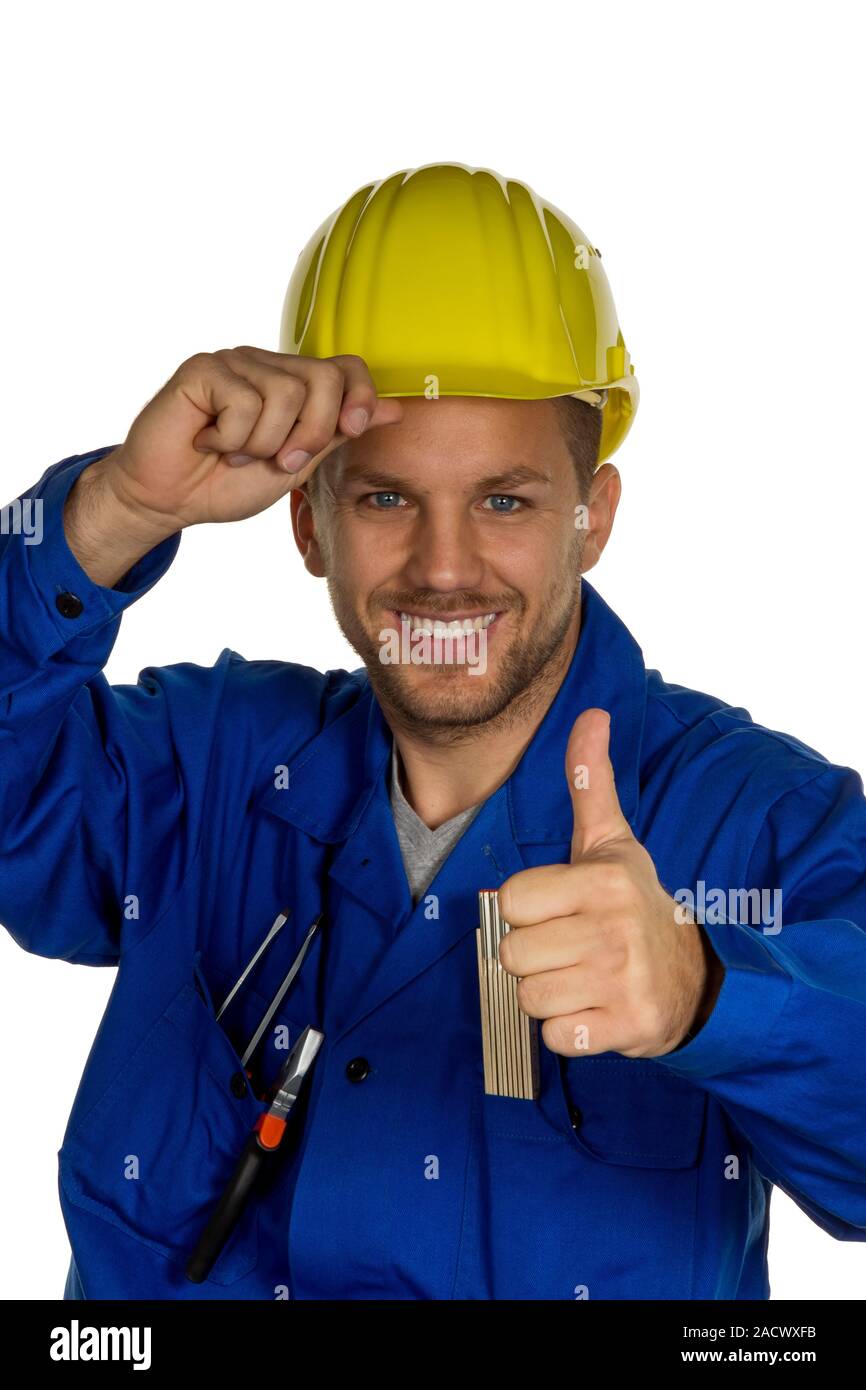 Craftsman with tools Stock Photo - Alamy