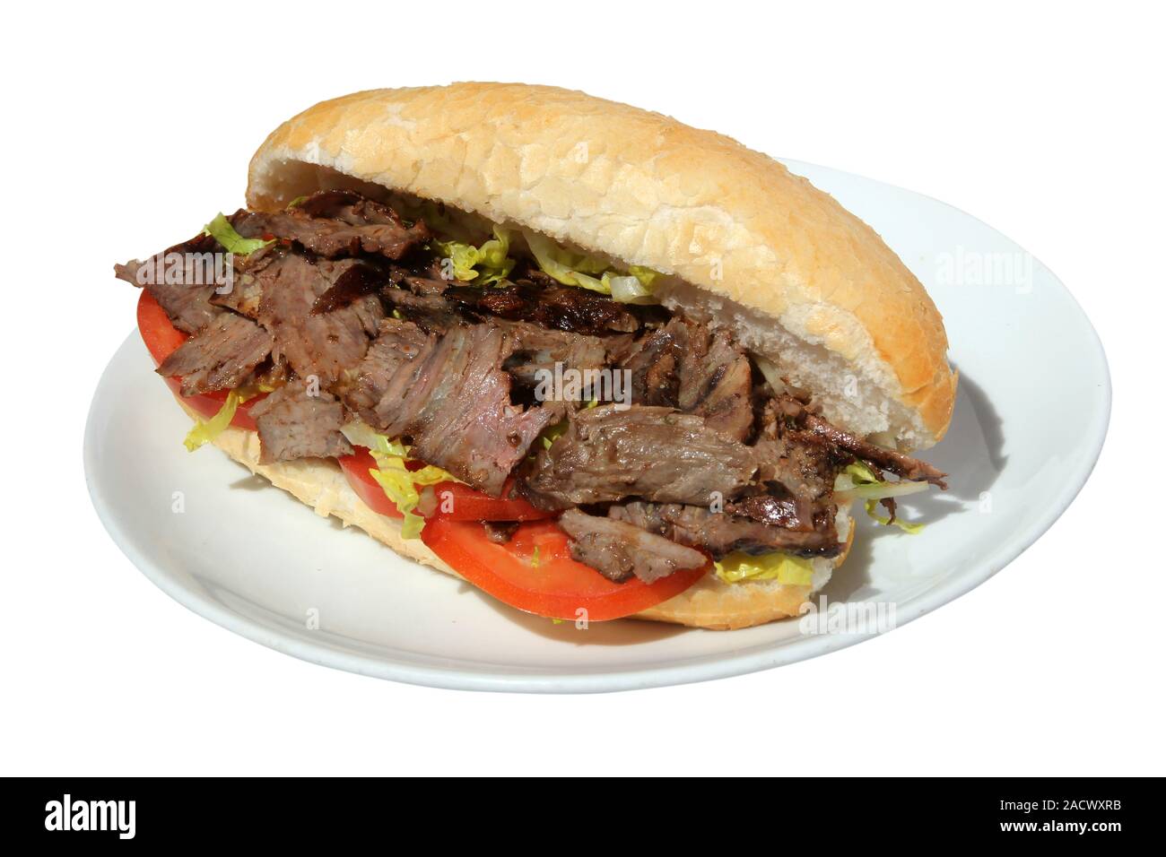 Delicious pita sandwich fried Cut Out Stock Images & Pictures - Alamy