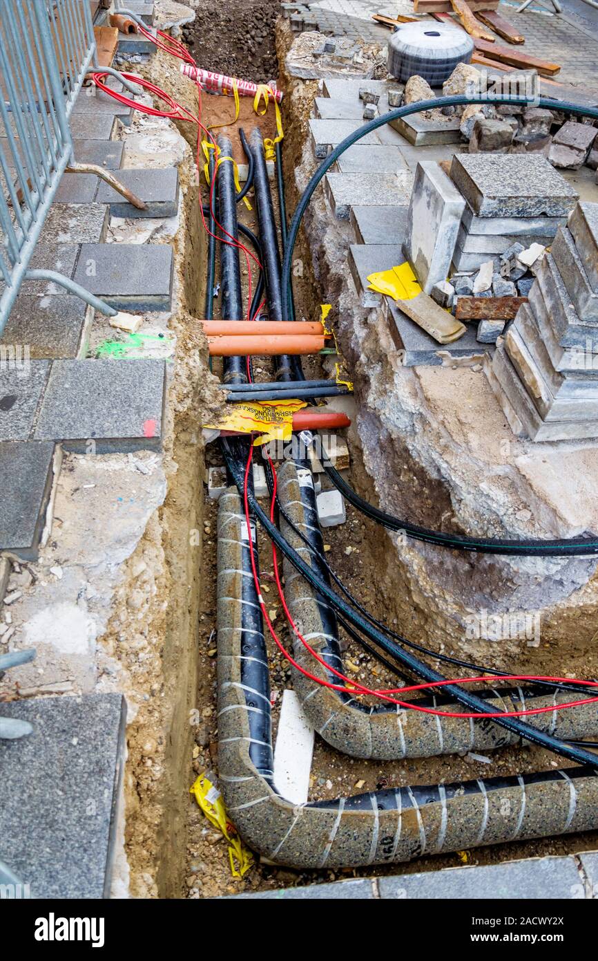 Construction site for infrastructure Stock Photo - Alamy