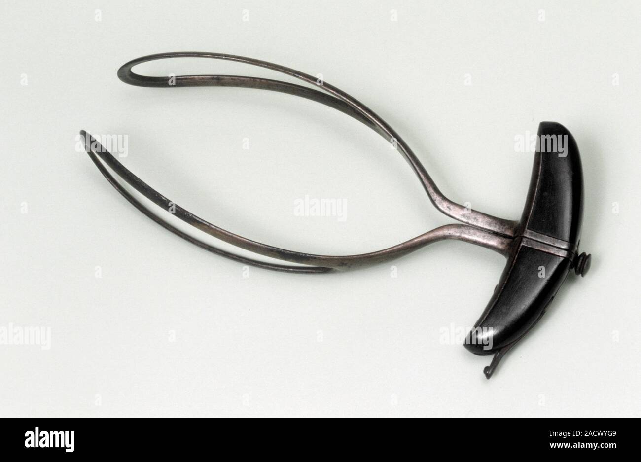 Obstetric forceps dating from around 1850, England. These instruments ...