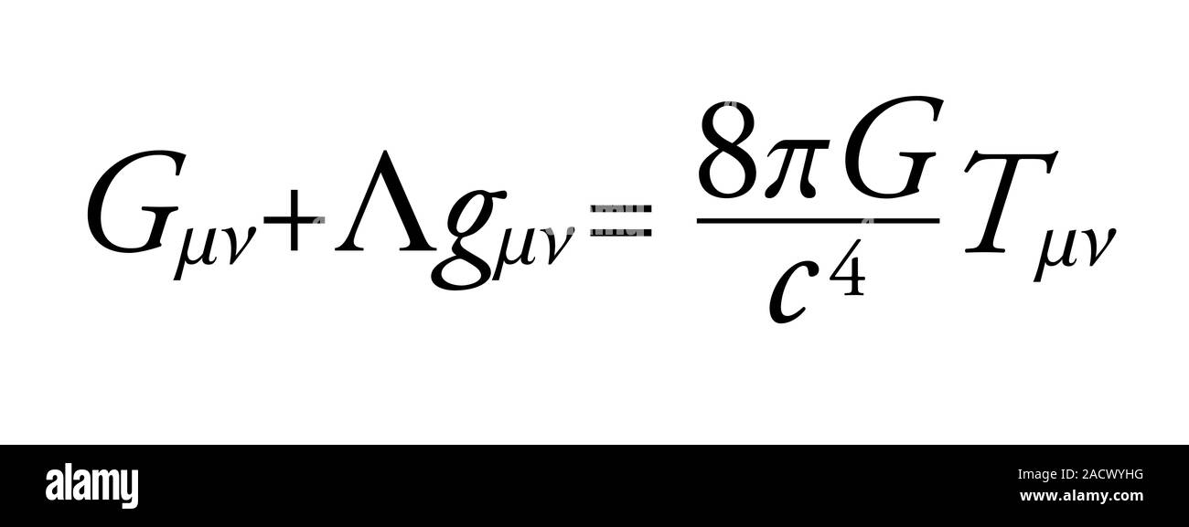 Einstein field equation. This equation was formulated by Albert ...