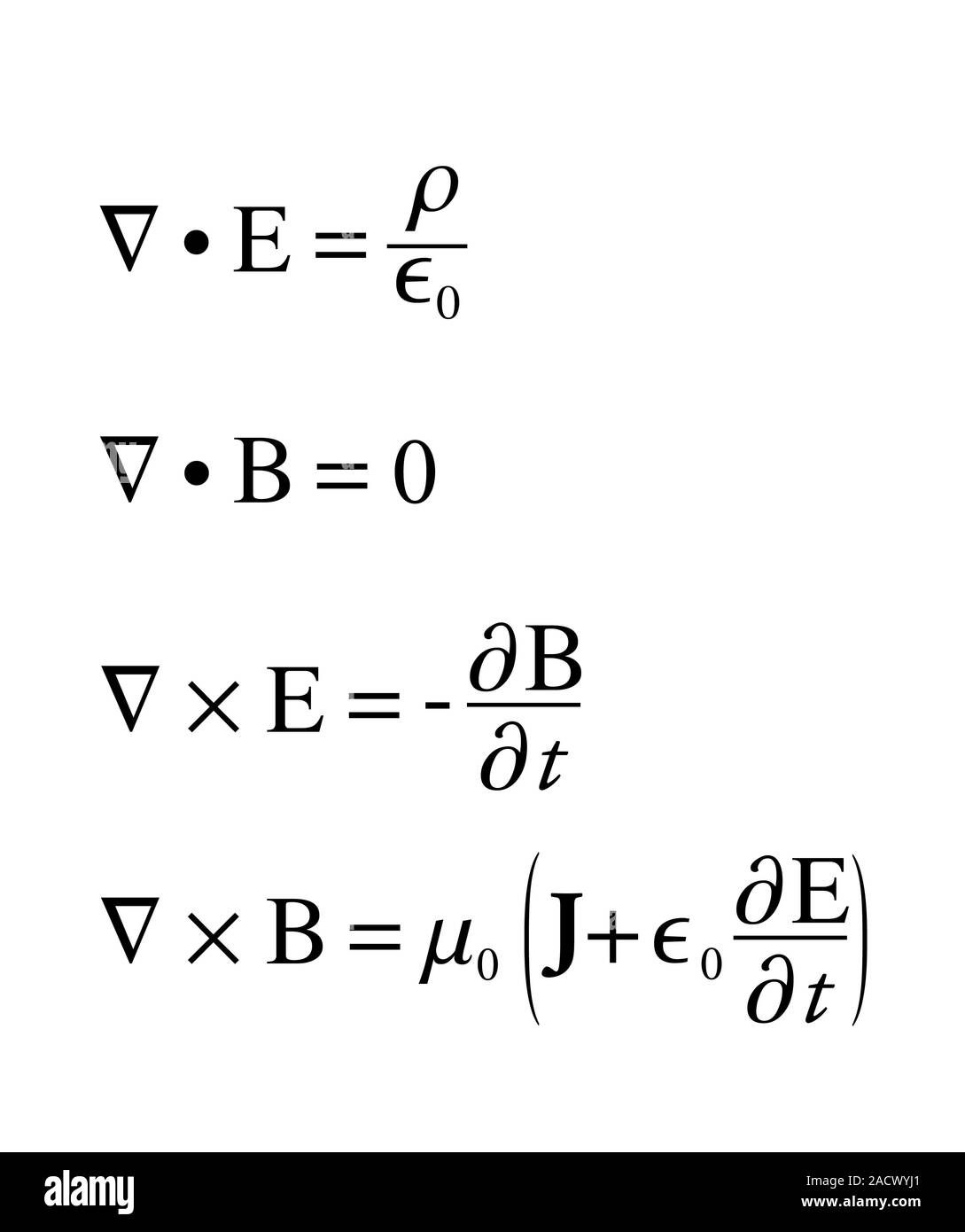 Maxwell's equations. Differential equations which relate electric and ...
