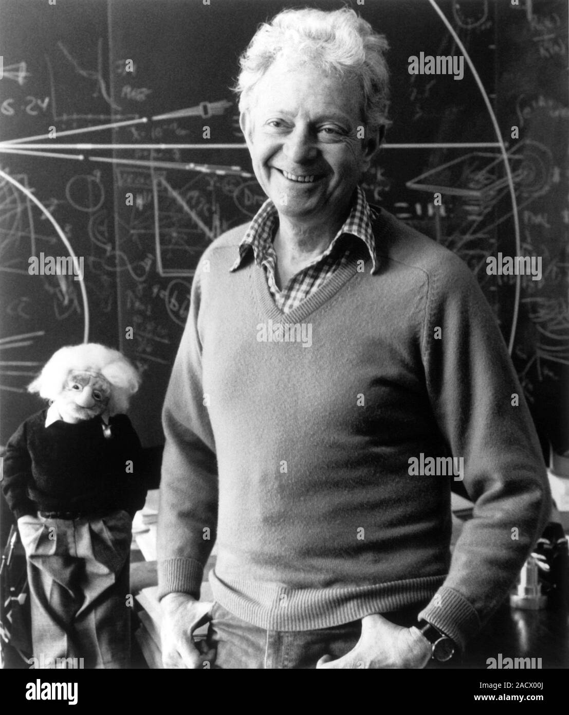 Leon Max Lederman (born 1922), US particle physicist, with an Albert ...