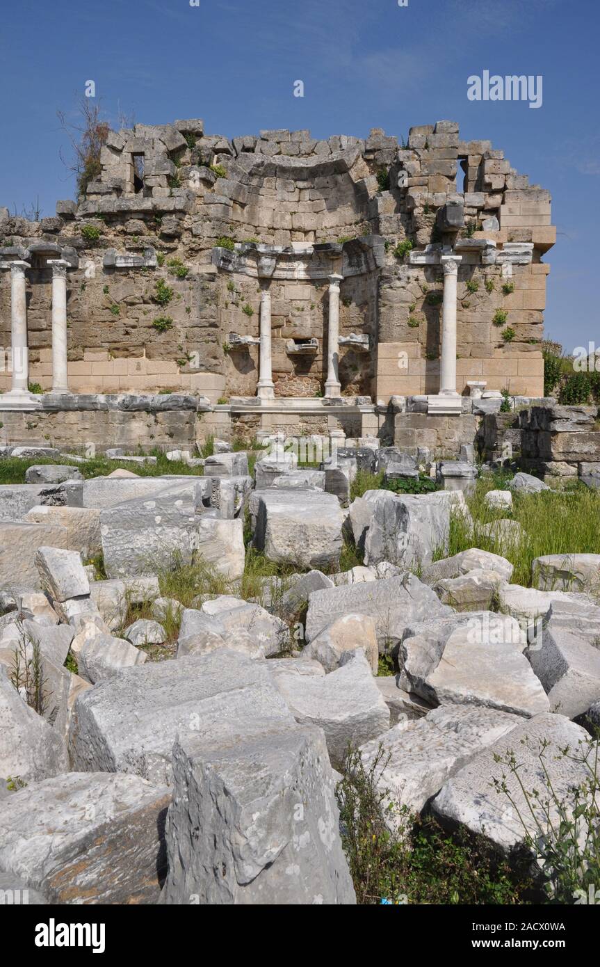 Ruins in Side Stock Photo - Alamy