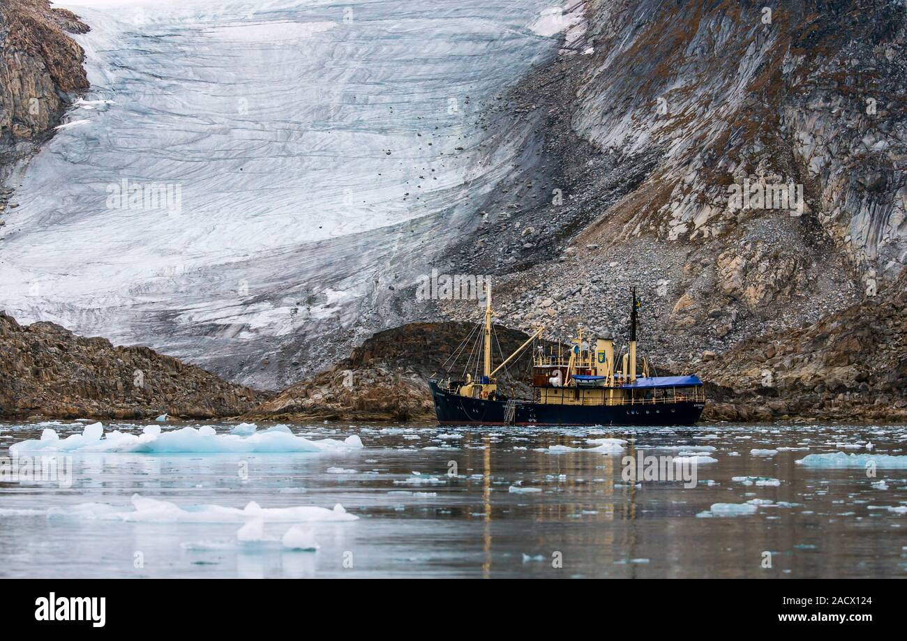 The MV Stockholm, a restored icebreaker and now tourist ship, is at ...