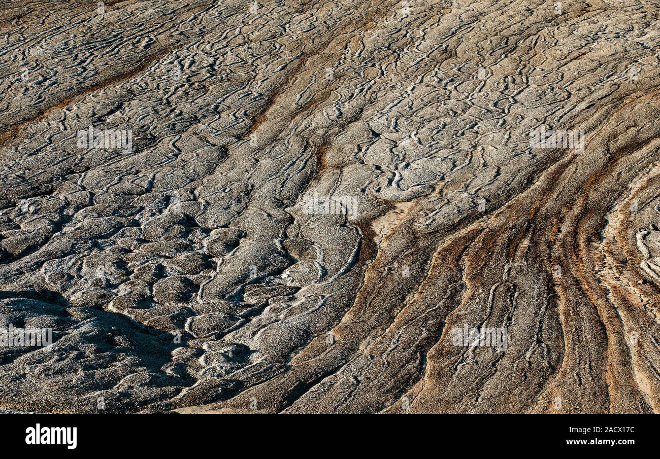These rock polygons stripes were formed by the repeated freezing and ...