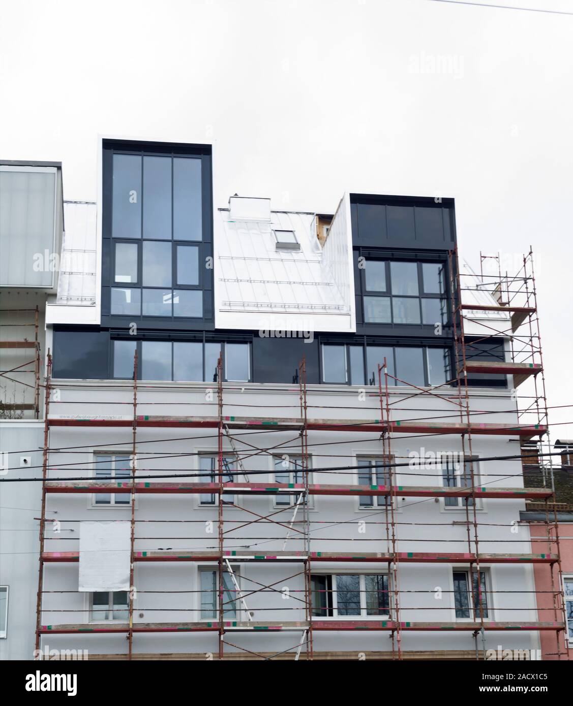 Renovation of a multi-party house Stock Photo - Alamy