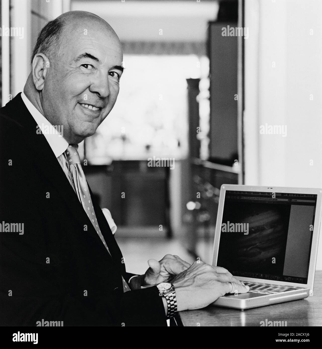 Garry Edward Hunt (born 1942), British planetary scientist, at home ...