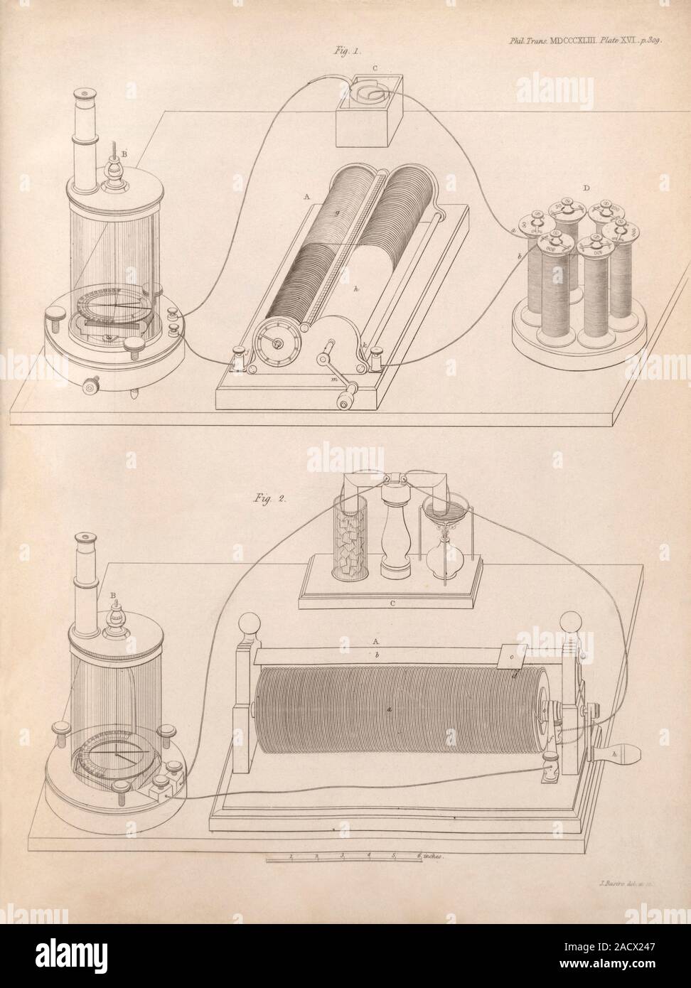 Wheatstone bridge design. 19th-century diagrams of rheostats and ...