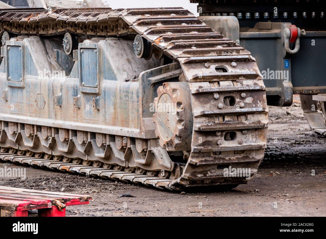 Construction machine with crawler chassis Stock Photo - Alamy