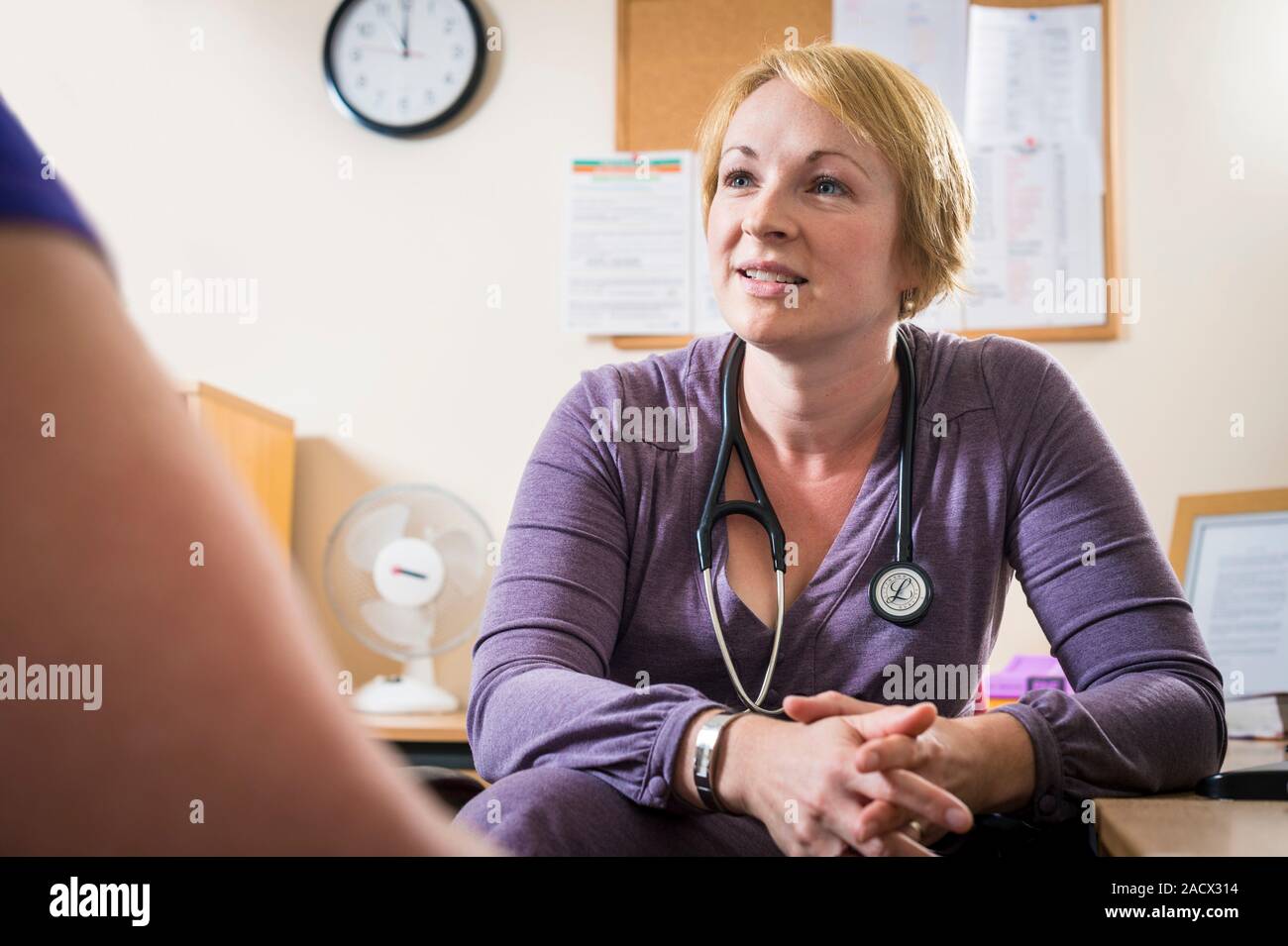 General practice (GP) consultation with patient Stock Photo - Alamy