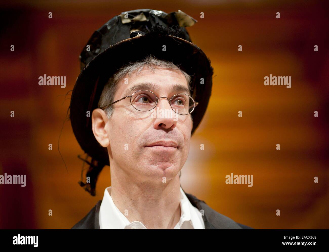 Marc Abrahams, Ig Nobel founder, on stage at the Sanders Theatre ...